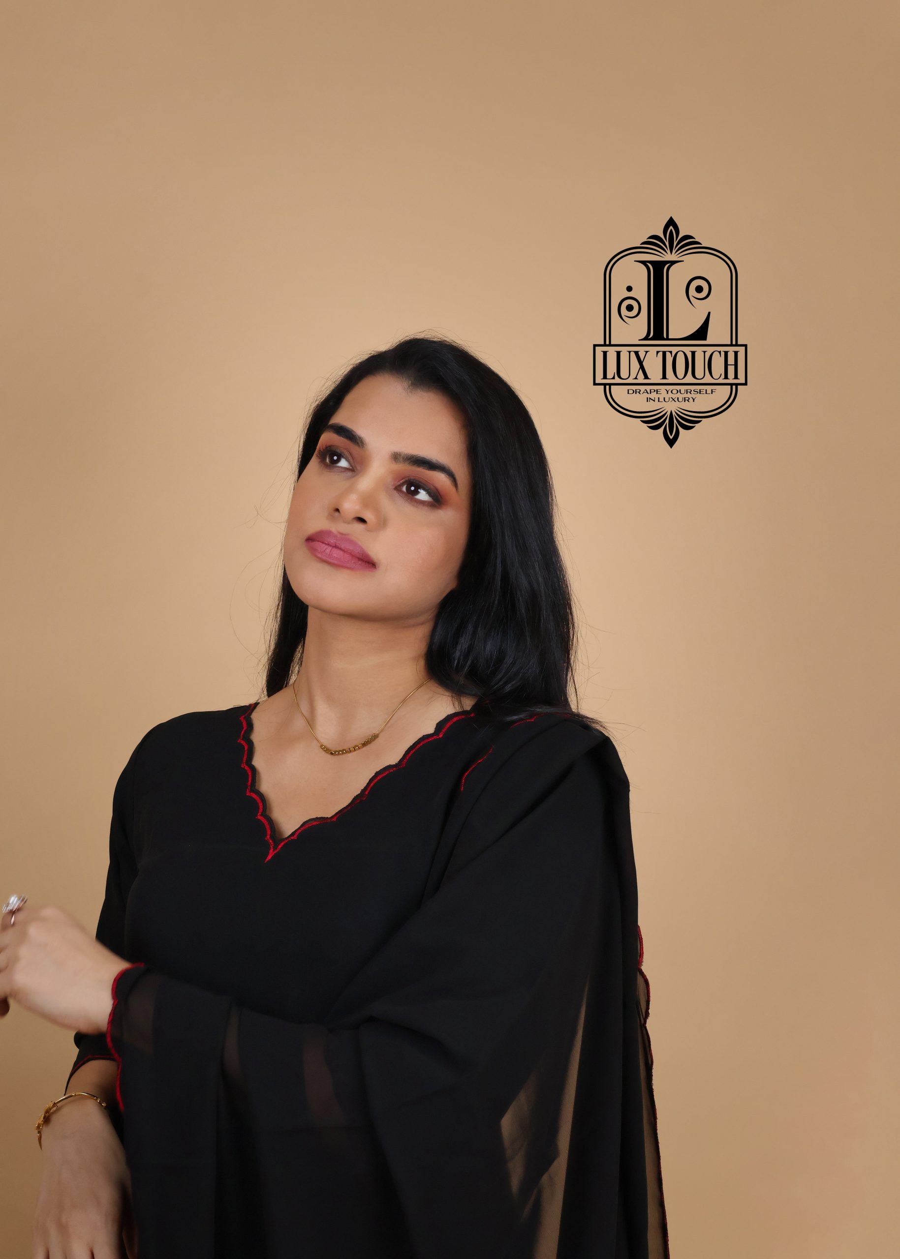 PLAIN SCALAP HIGHLIGHTED SUIT SET – luxtouch